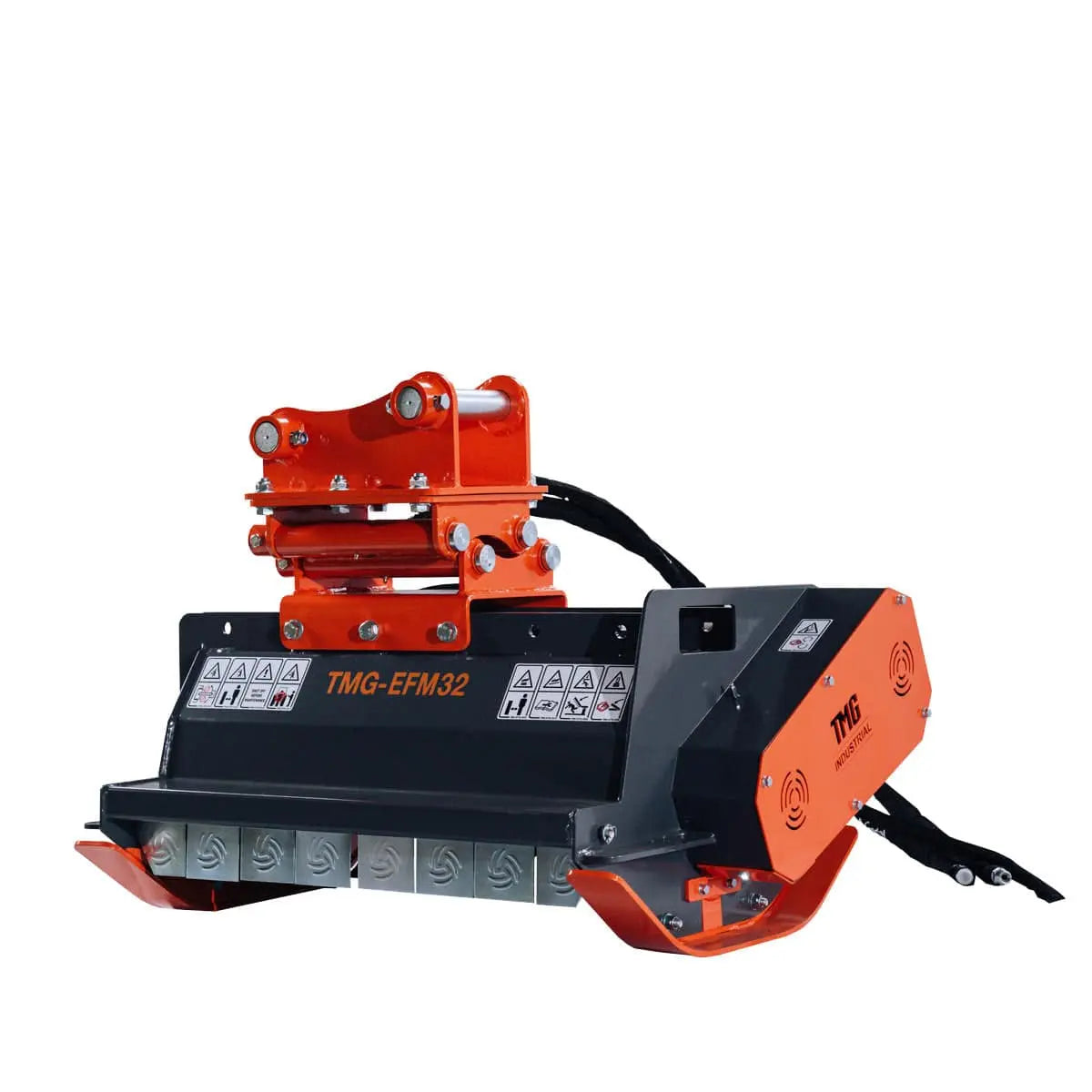 TMG 32" Flail Mower Brush Cutter for 3-5 ton Excavators and Backhoes ...