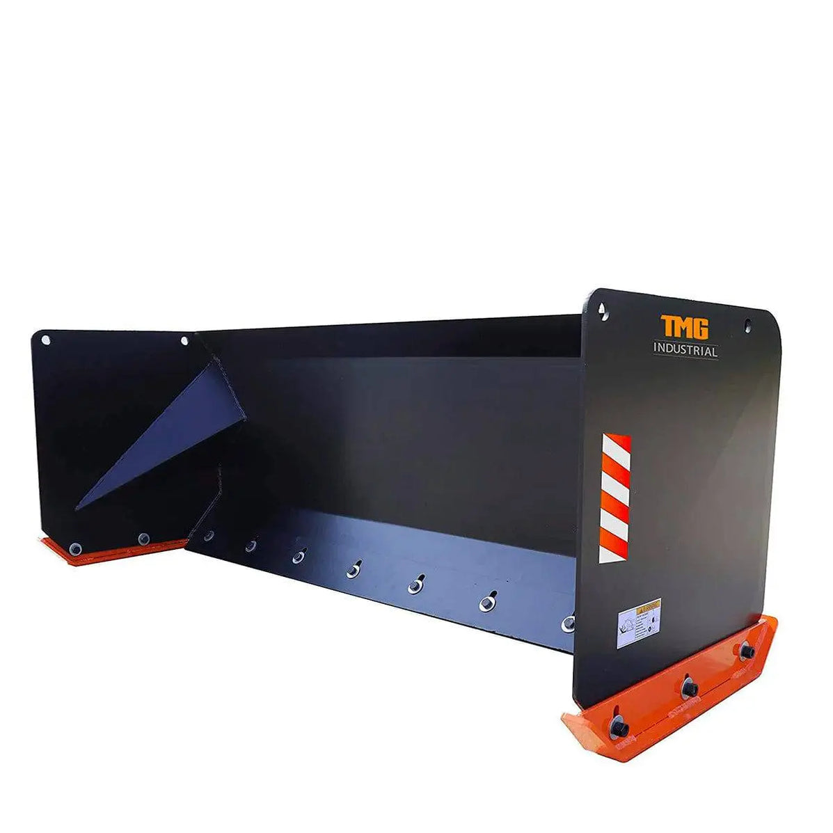 TMG 9' Skid Steer Snow Pusher, Steel Edge, Wear Shoes, Braced, SP09 ...